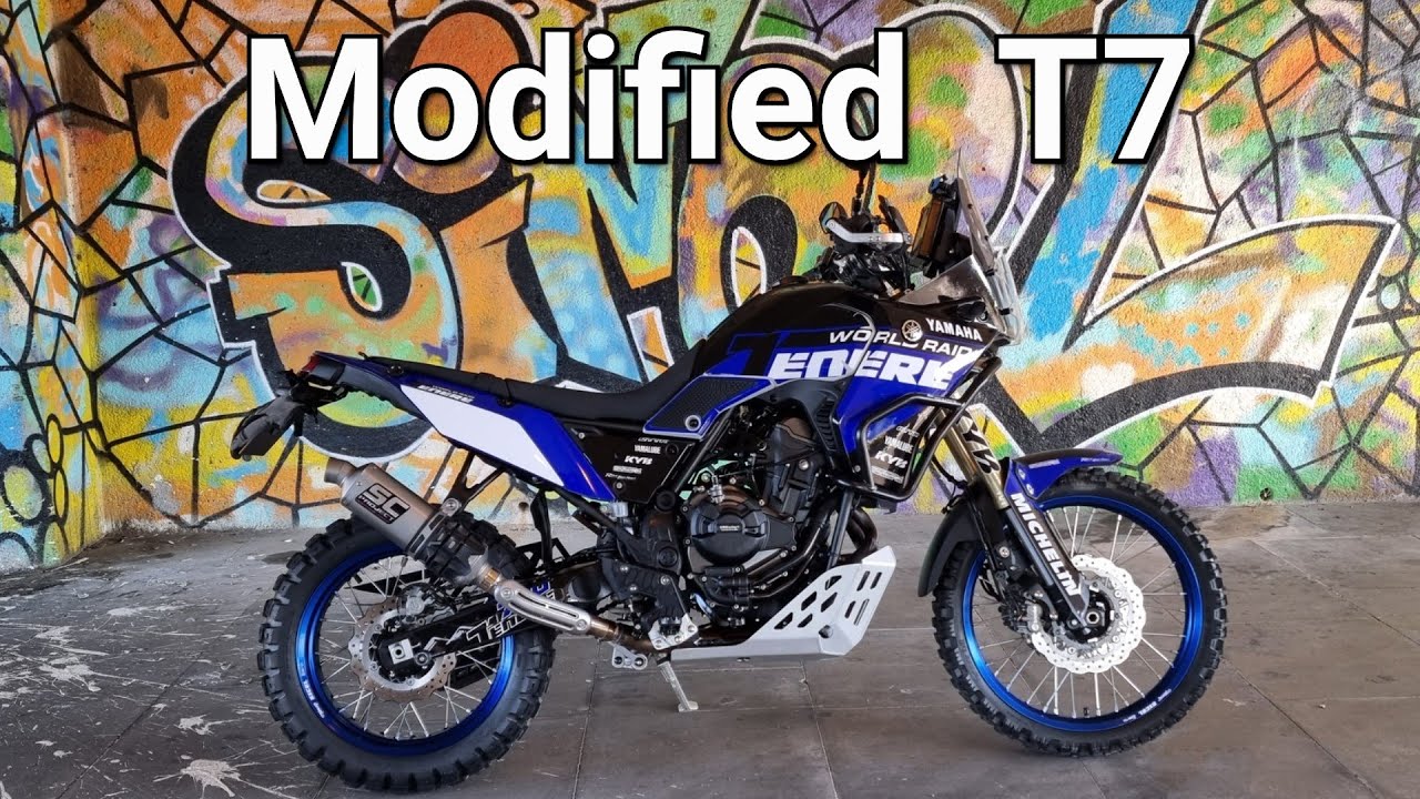 yamaha tenere 700 modified euro 5 walkaround mods (updated) - YouTube