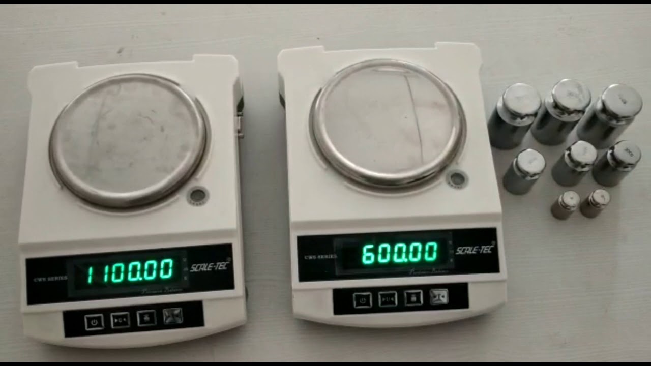 SCALETEC Calibration setup - YouTube