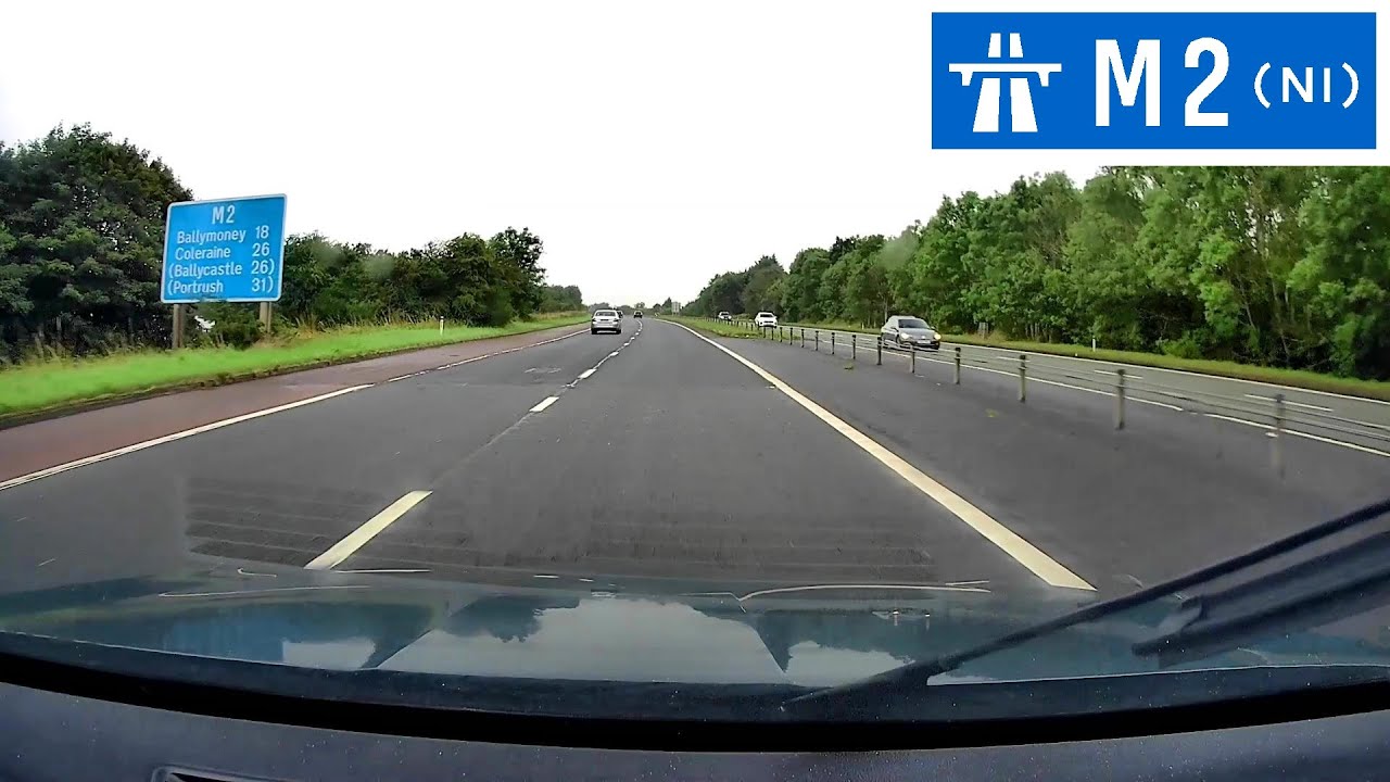 M2 (Northern Ireland): Ballymena Bypass - Northbound Part 3 - YouTube