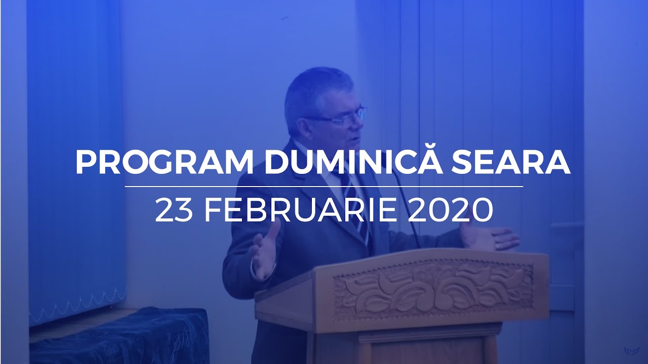 23 februarie 2020 - Program duminica seara - YouTube