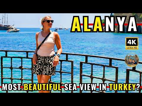 Alanya Turkey 2026 Walking Tour | Red Tower, Harbor & Mediterranean Coast in 4K