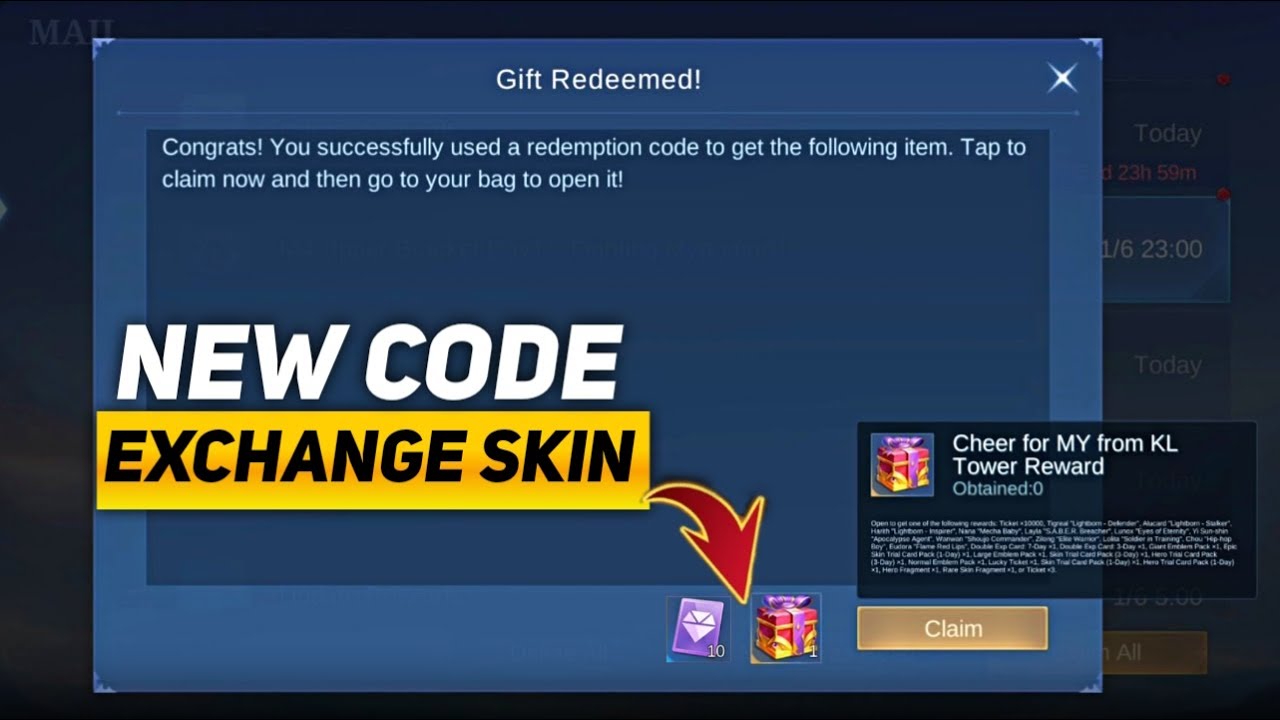 Get Free Skin Using New Reddem Code!! - YouTube