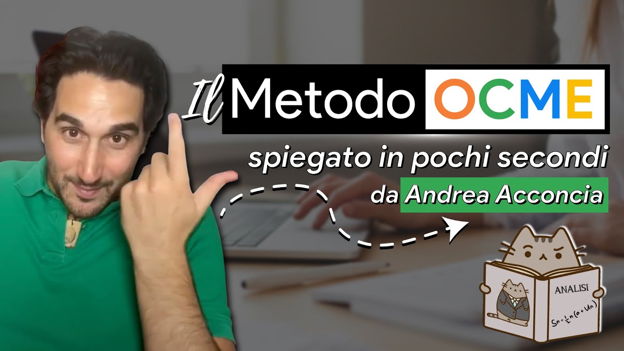 Il Metodo OCME spiegato in pochi secondi da Andrea Acconcia. - YouTube