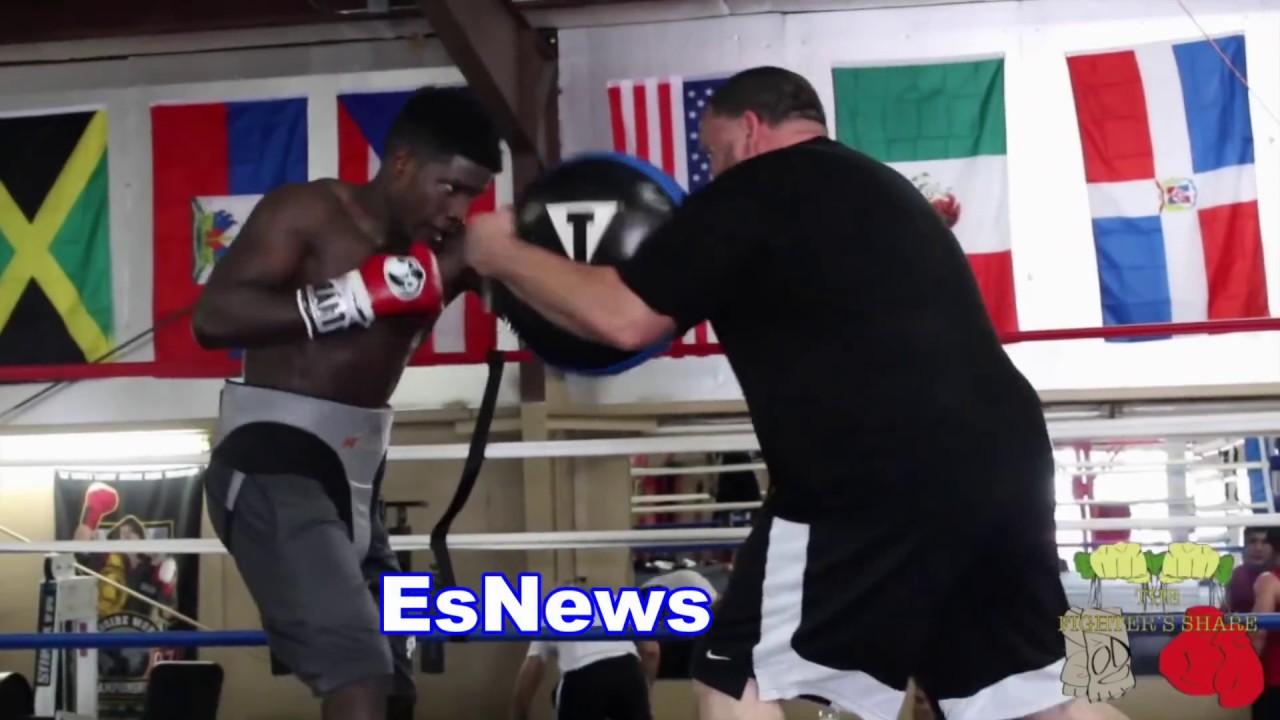 Explosive Erickson Lubin The Hammer speed and power EsNews Boxing - YouTube