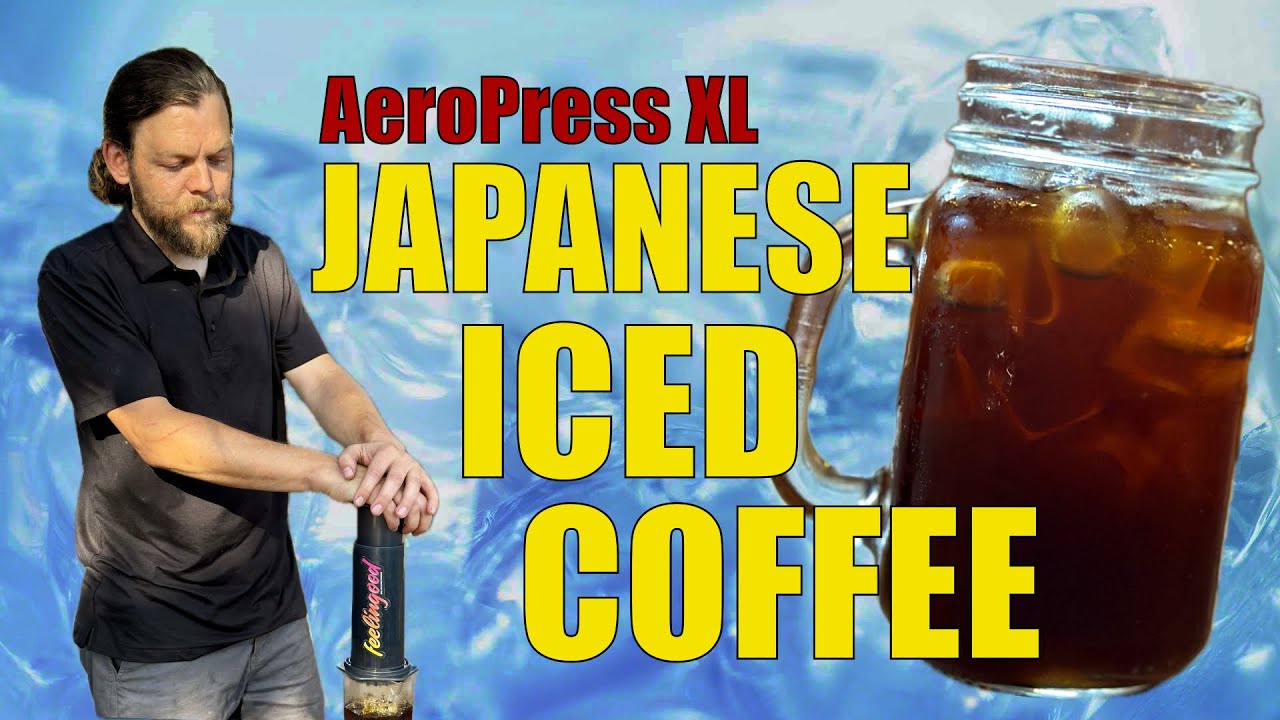 The BEST iced coffee! Japanese Iced Coffee method with the Aeropress XL ...