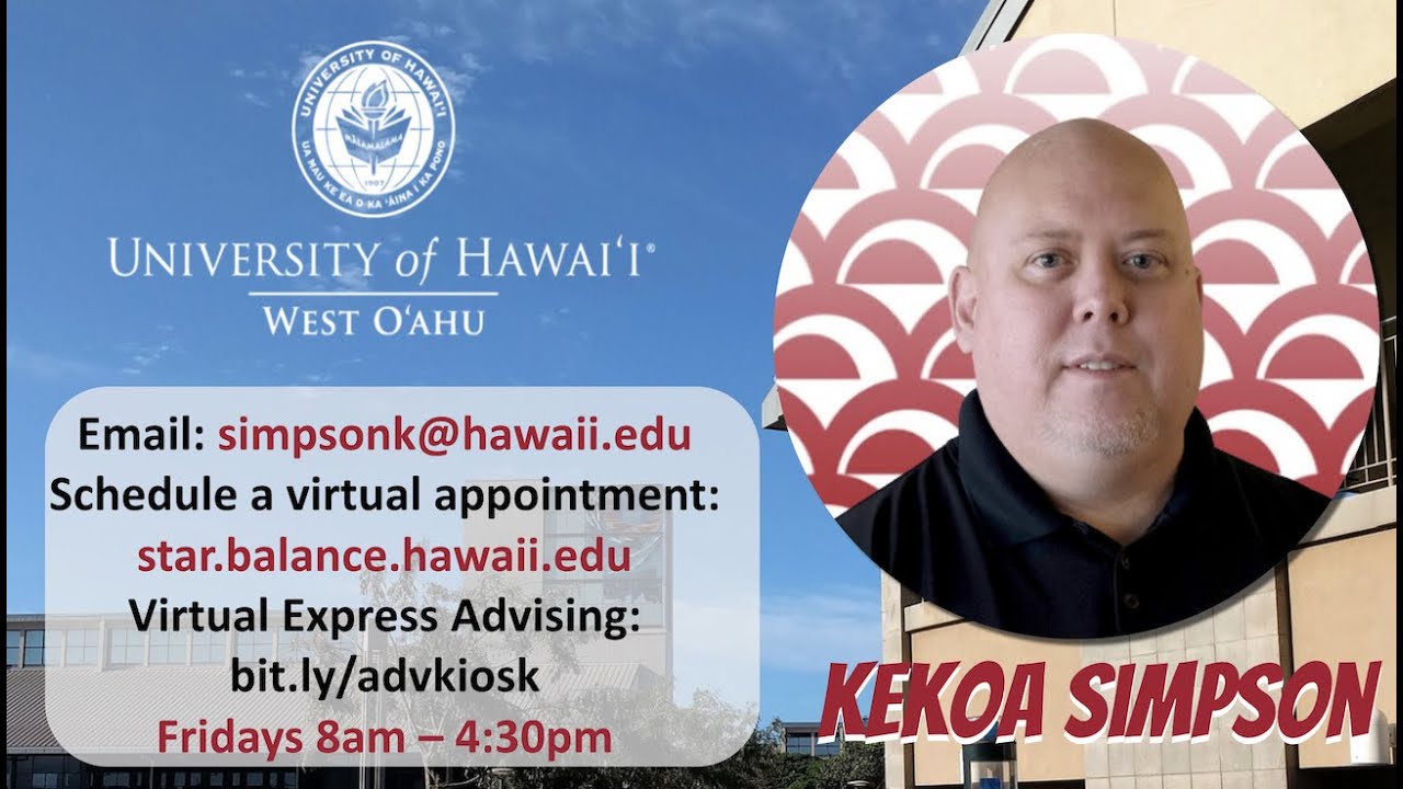 Meet Your Advisor - Kekoa Simpson - YouTube