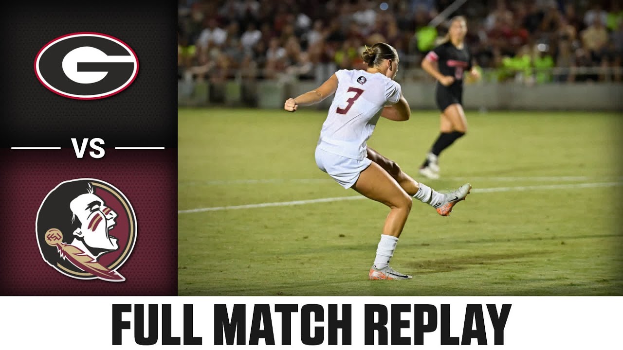 Georgia vs. Florida State Full Match Replay | 2024 ACC Women's Soccer ...