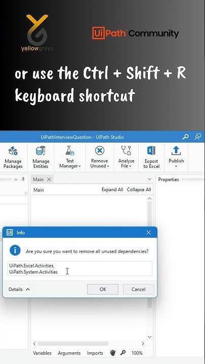 UiPath l How to Remove Unused Dependency in 3 ways! - YouTube