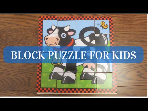 ABC123: 9 Piece Animal (Cow) Puzzle - Super Easy! - YouTube