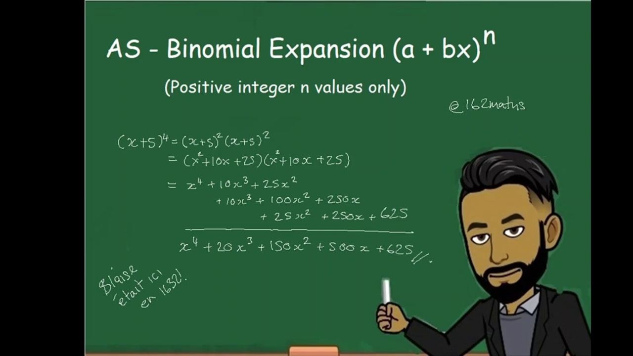 AQA/AS Maths : Binomial Expansion Part 1 of 2 - YouTube