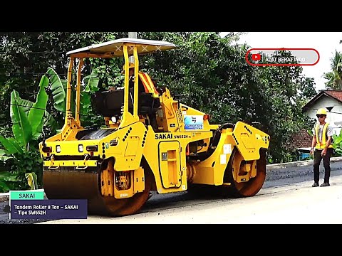 Tandem Roller 8 Ton - SAKAI - Tipe SW652H - YouTube