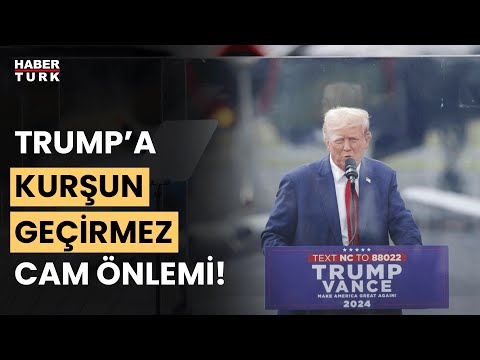 Trump suikast girişimi sonrası ilk mitingini yaptı: Kurşun geçirmez camın ardında konuştu!