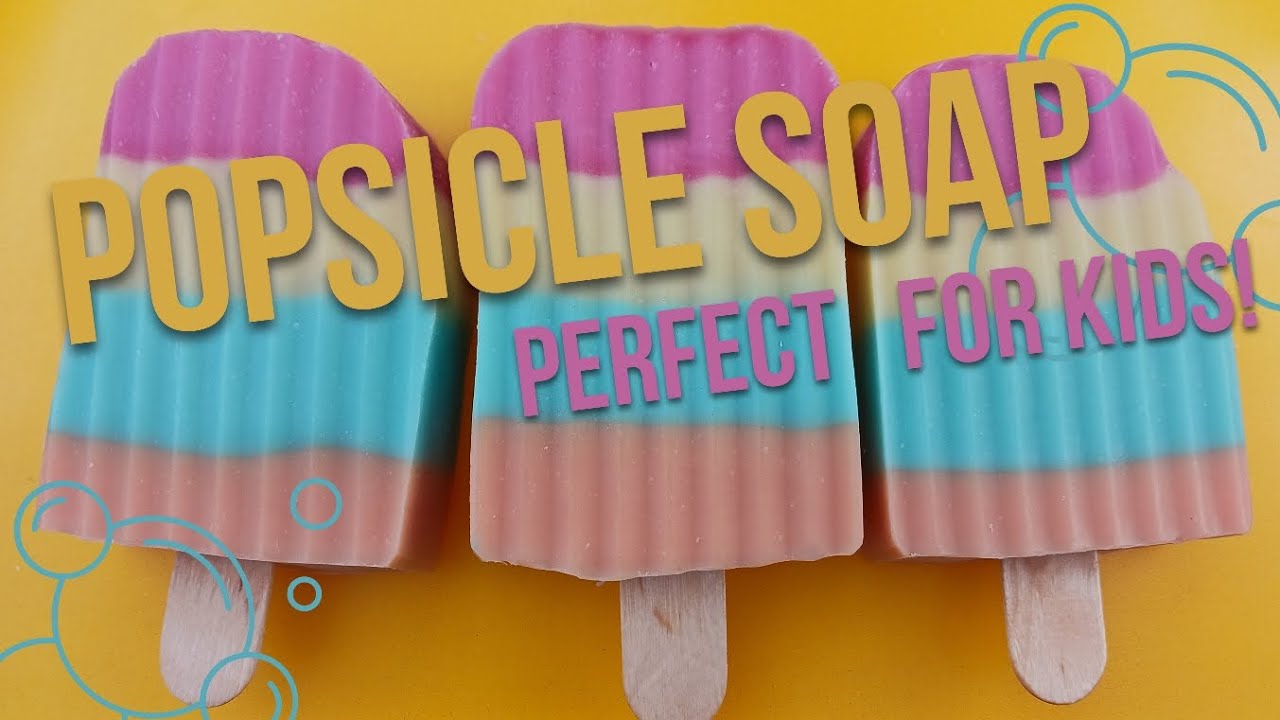 POPSICLE SOAP ☀️ How to Make Layered Cold Processed Bar Soap | Mango ...