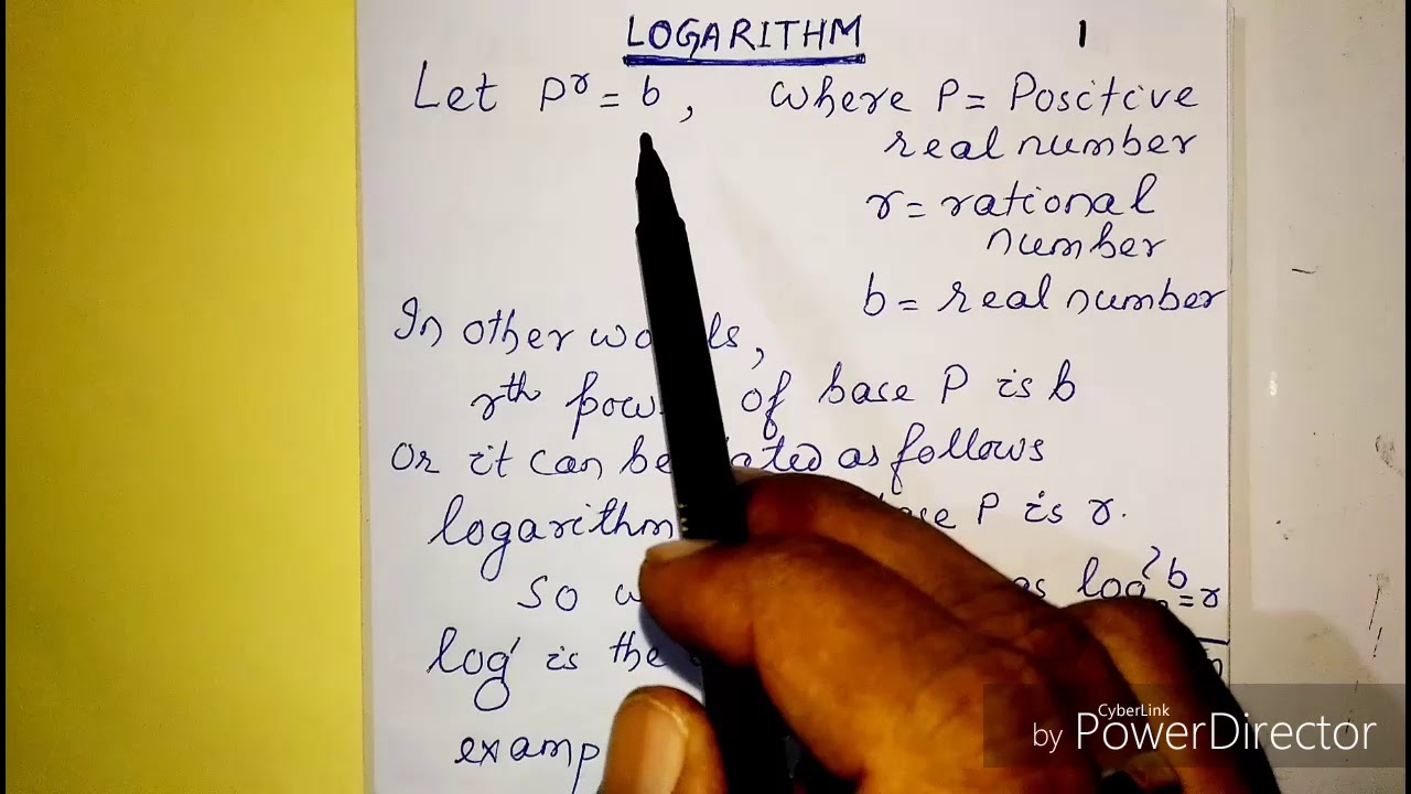 Logarithm Part 1 basics Laws Of Logarithm Ln X 2 303 Logx YouTube