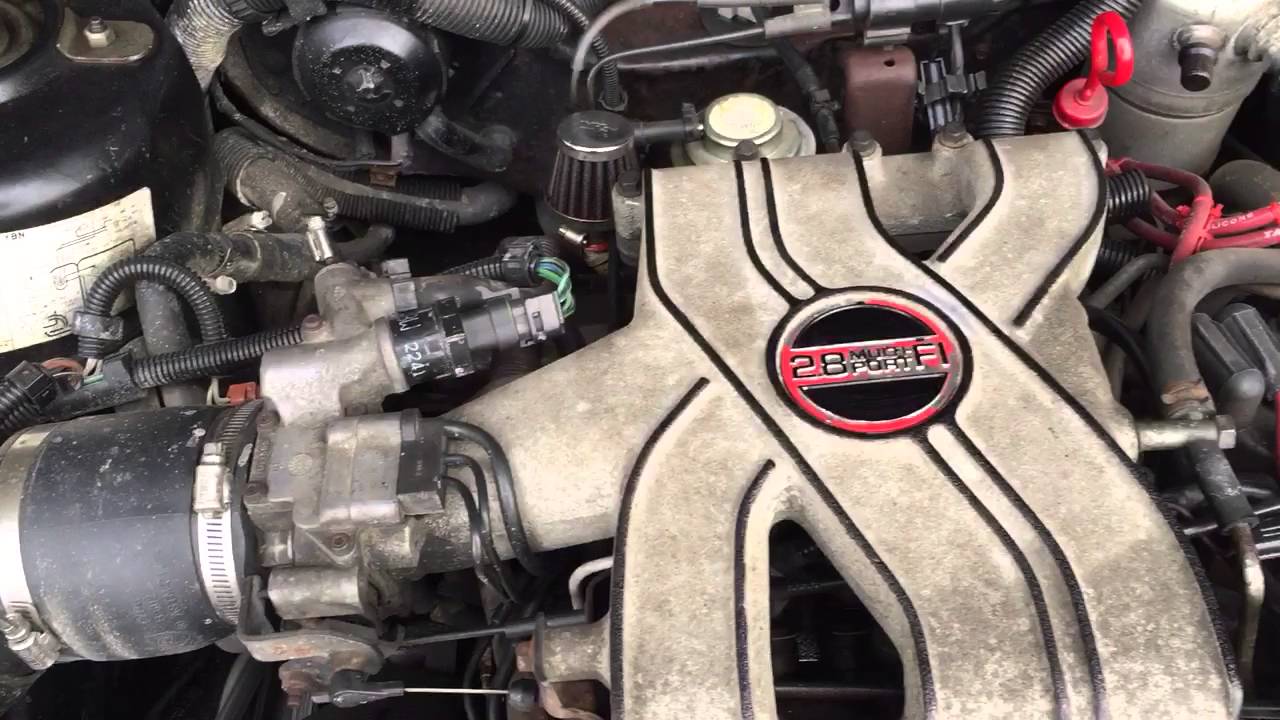 1986 Chevy celebrity Eurosport (engine bay) - YouTube