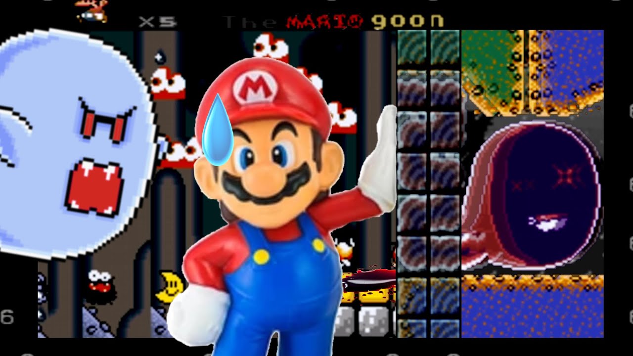 Gooner Mario Gets Haunted - Super Mario World Hacks - Evil Mario ...