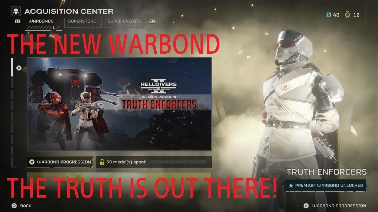 Helldivers 2: A Look At The New Warbond Truth Enforcers! - YouTube