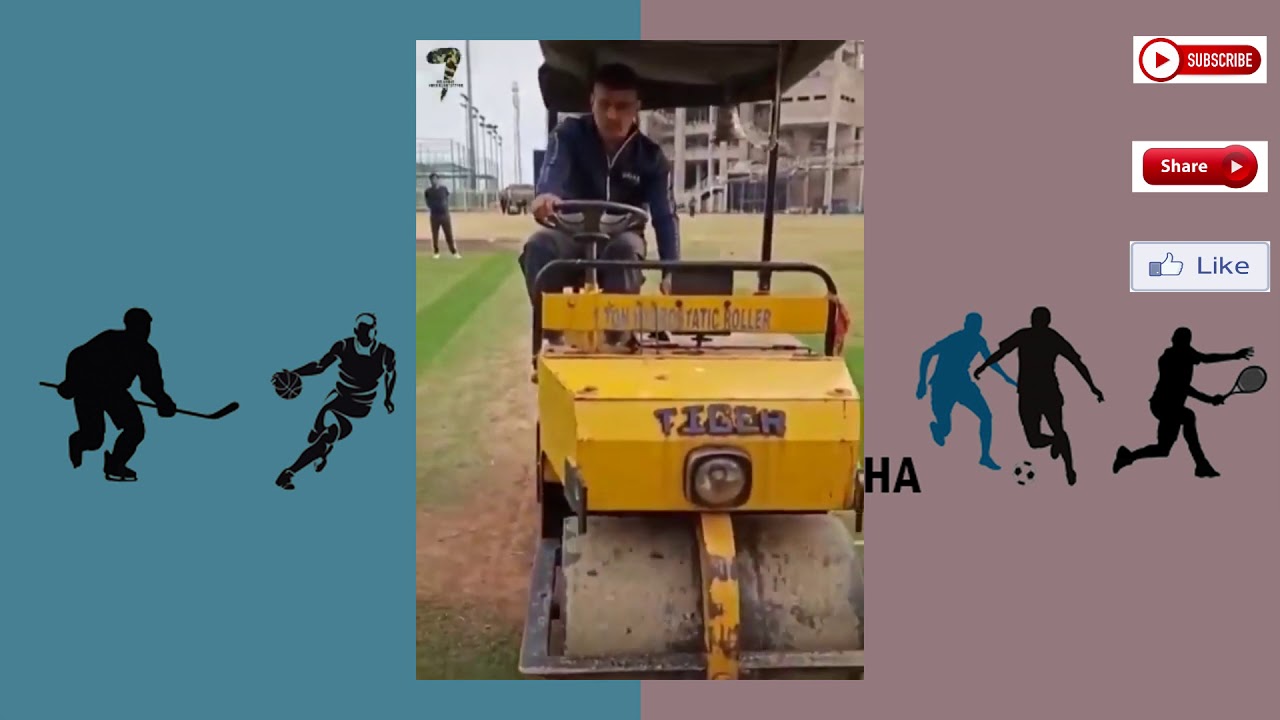 MSD driving roller machine viral | thala dhoni driving | MSD back ...