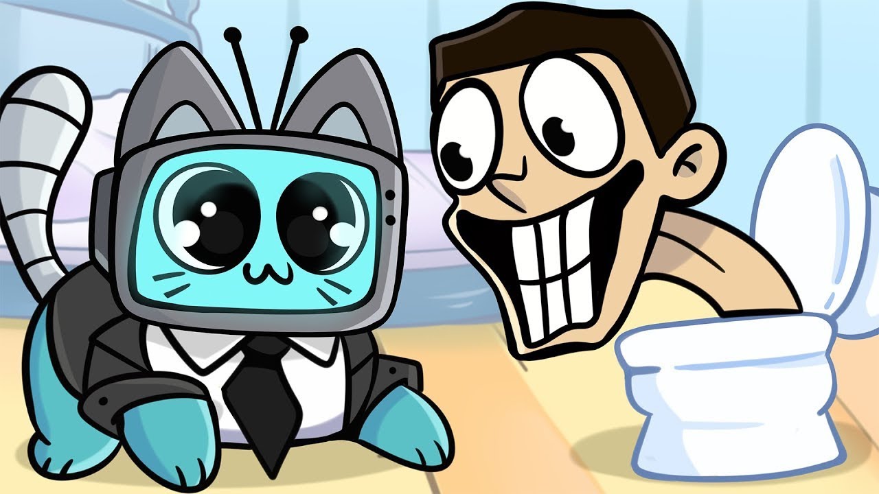 TITAN TV MAN but CAT Skibidi Toilet Animation // Poppy Playtime Chapter ...