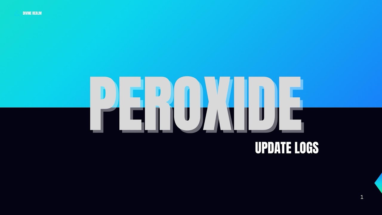 Update logs #peroxide - YouTube