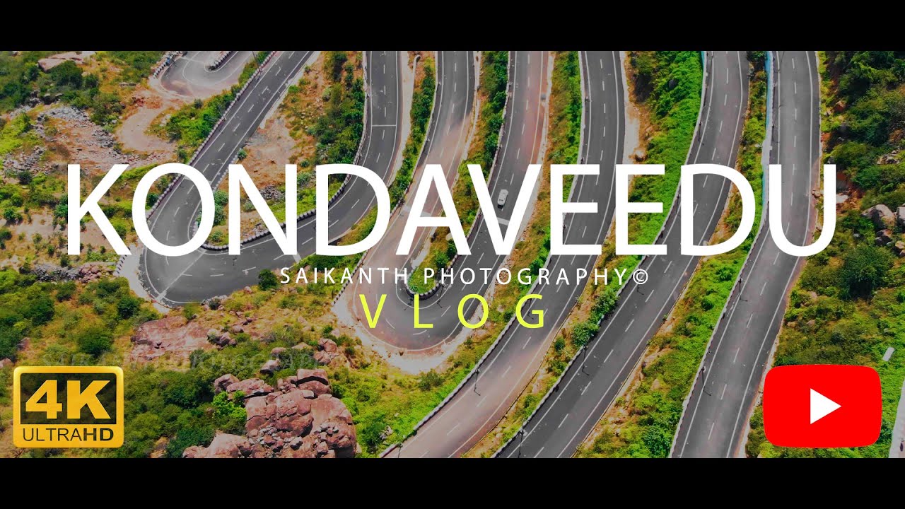 Aerial View of Kondaveedu Ghat Road Kondaveedu Drone Video| Kondaveedu ...
