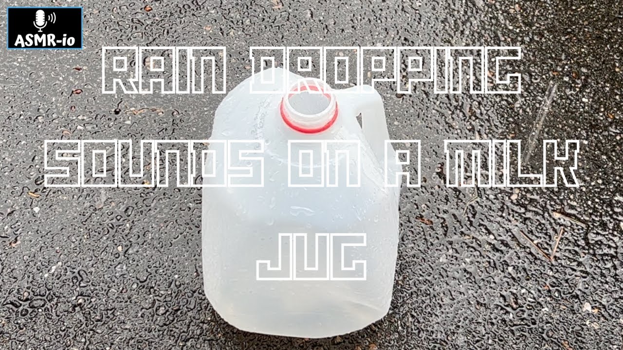 Sounds of Rain Hitting a Milk Jug!!!!#asmr #calming #soothing #relaxing ...