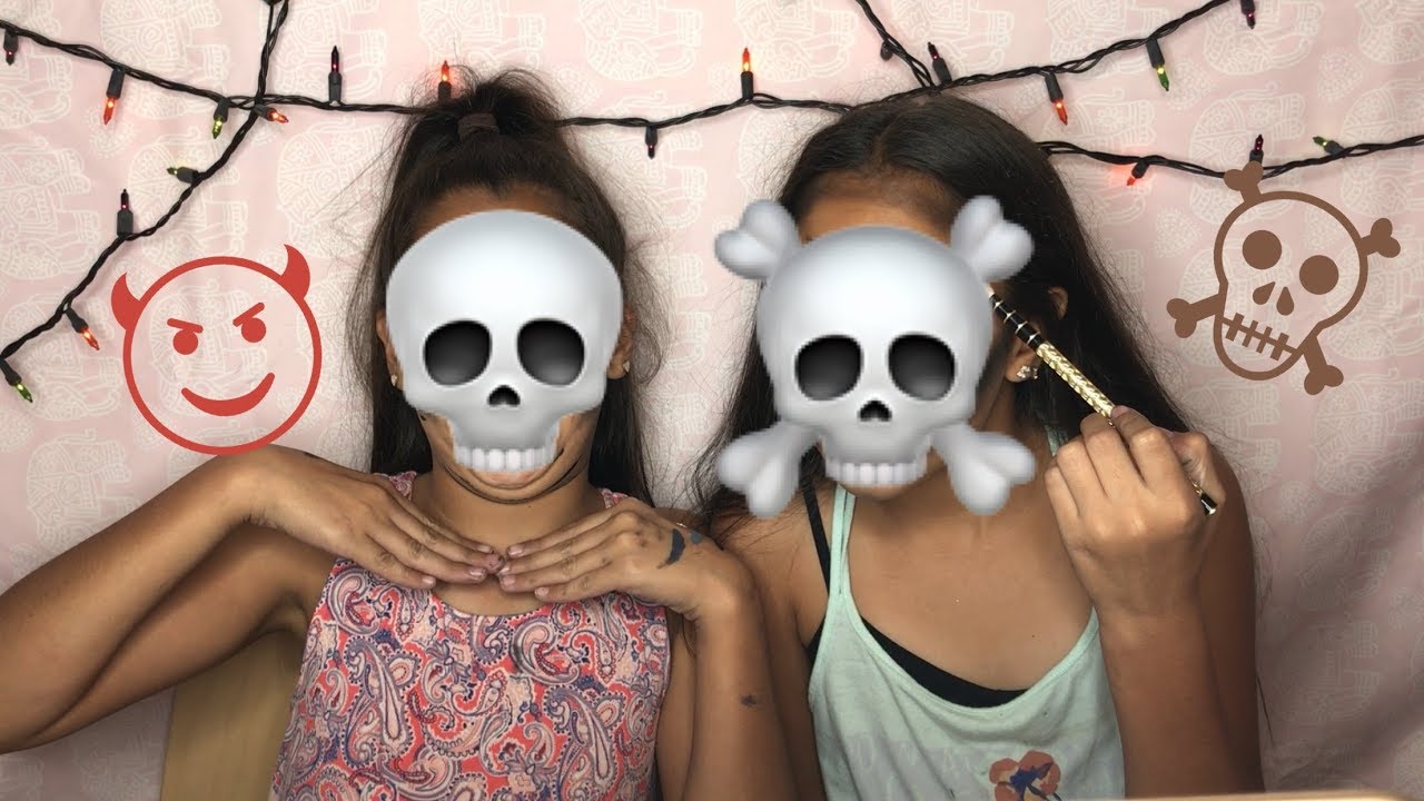 Easy skull Halloween makeup tutorial - YouTube