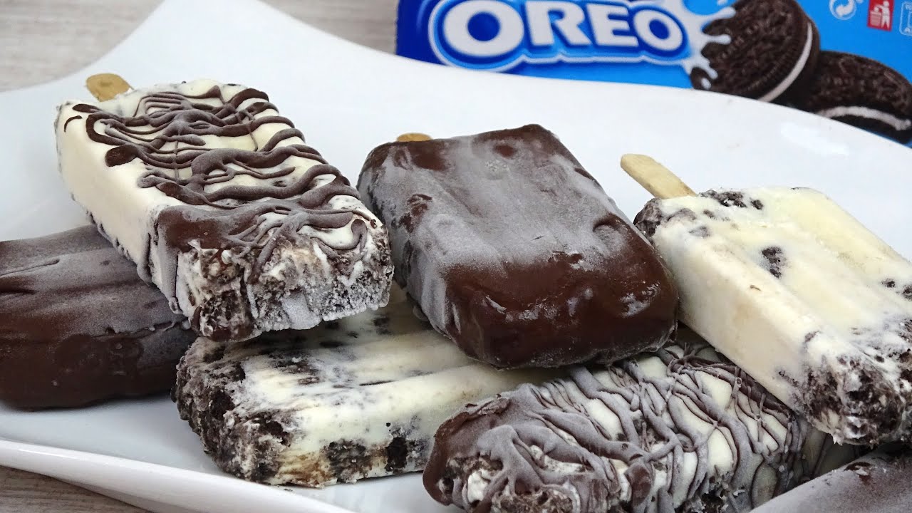 COMO HACER PALETAS O POLOS DE OREO, Fácil y Delicioso🤩OREO PALETTES OR ...