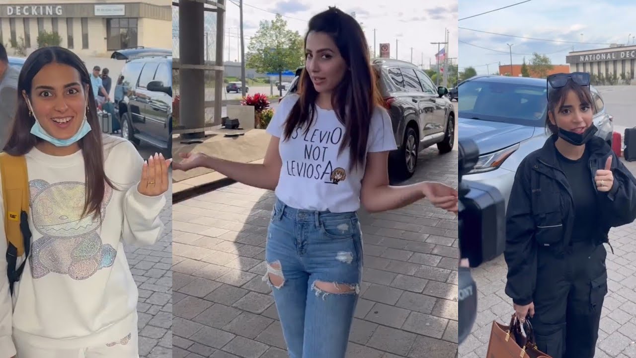 Ushna Shah, Iqra Aziz, Zara Noor Abbas arrival at HUM Awards 2022 in ...