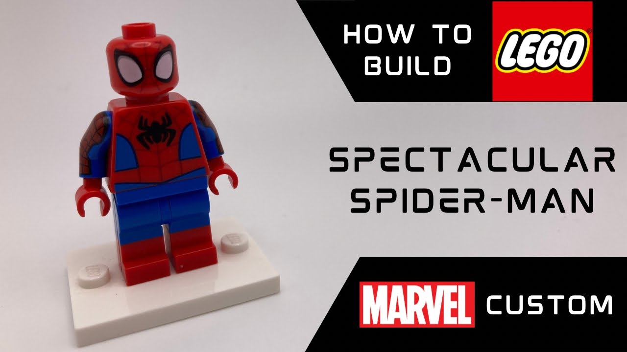 How to Build a Lego Spectacular Spider-Man Minifigure (purist custom ...
