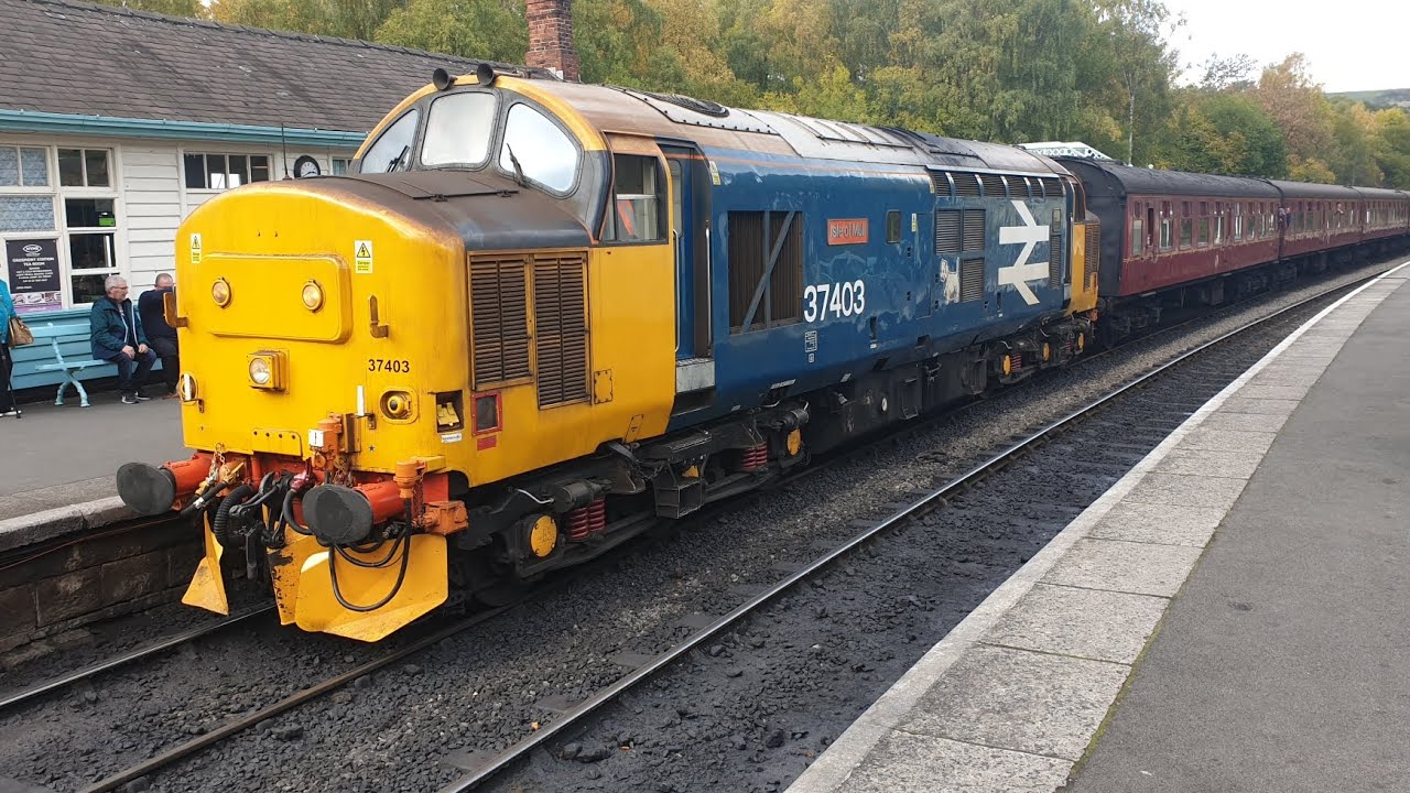 37403 leaving Grosmont - YouTube
