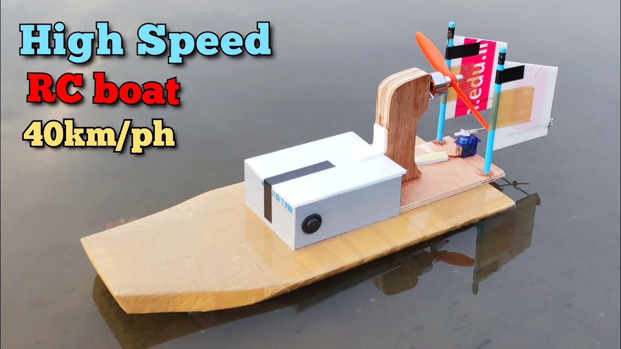 Homemade high Speed RC air boat - YouTube