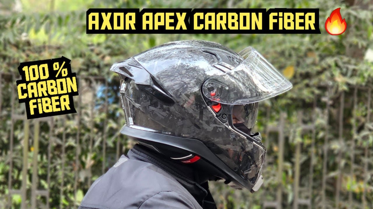 Axor Apex Carbon Fiber Helmet review!! Most affordable Carbon fiber ...