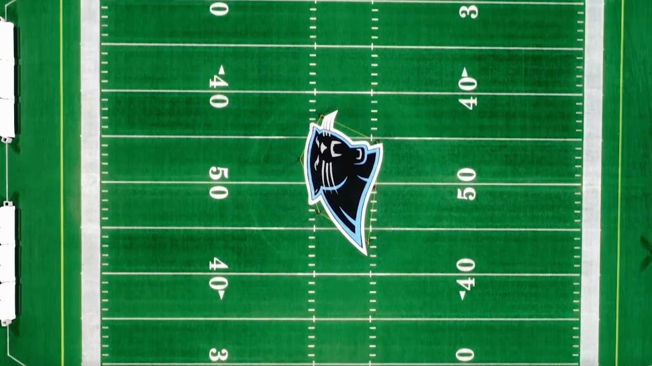 Painting the field for Keep Pounding throwback game - YouTube