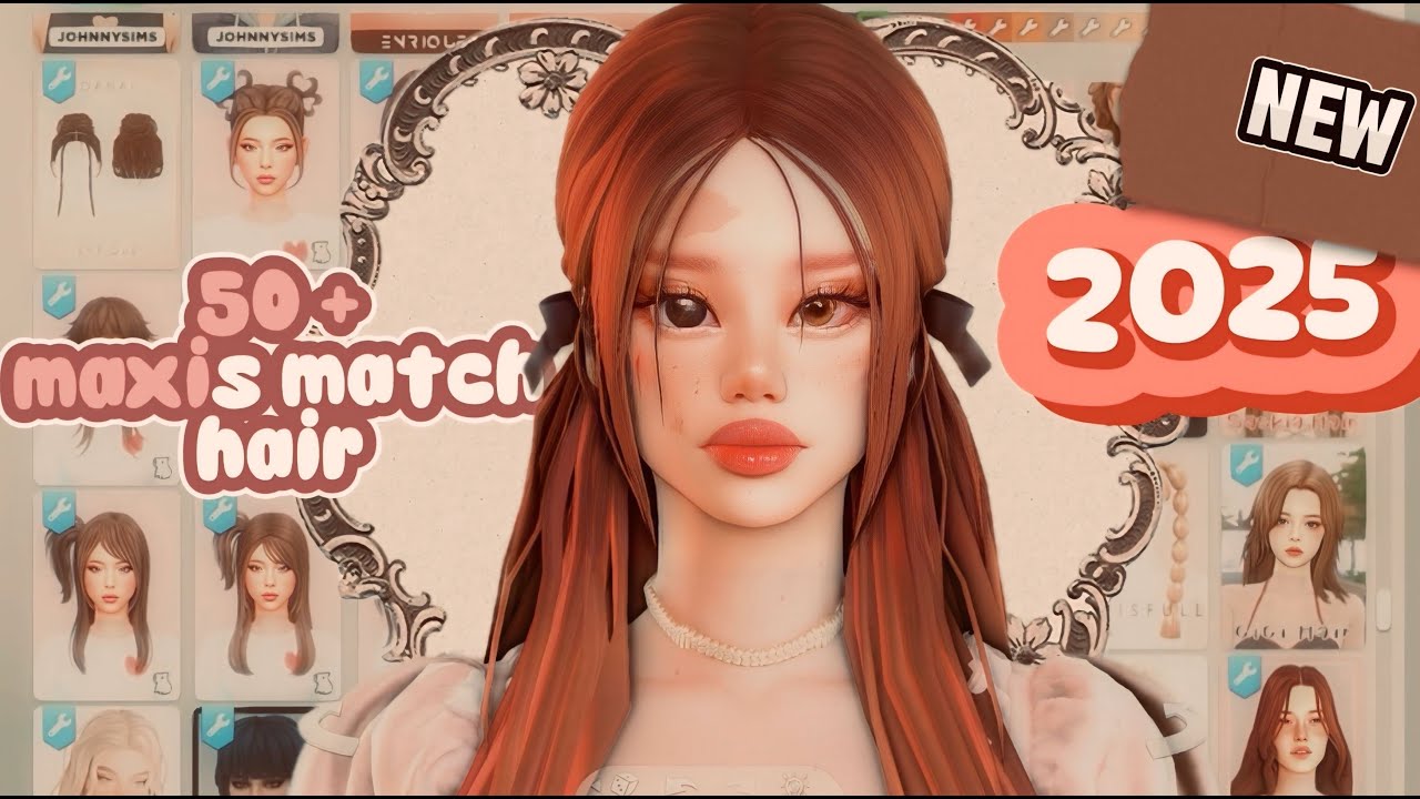 50+ BEST MAXIS MATCH HAIRS YOU NEED + cc links || the sims 4 hair haul ...
