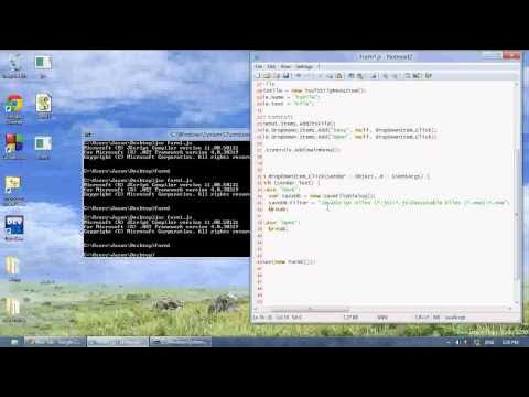 JScript .NET Tutorial 7 - Open and Save File Dialog Boxes - YouTube