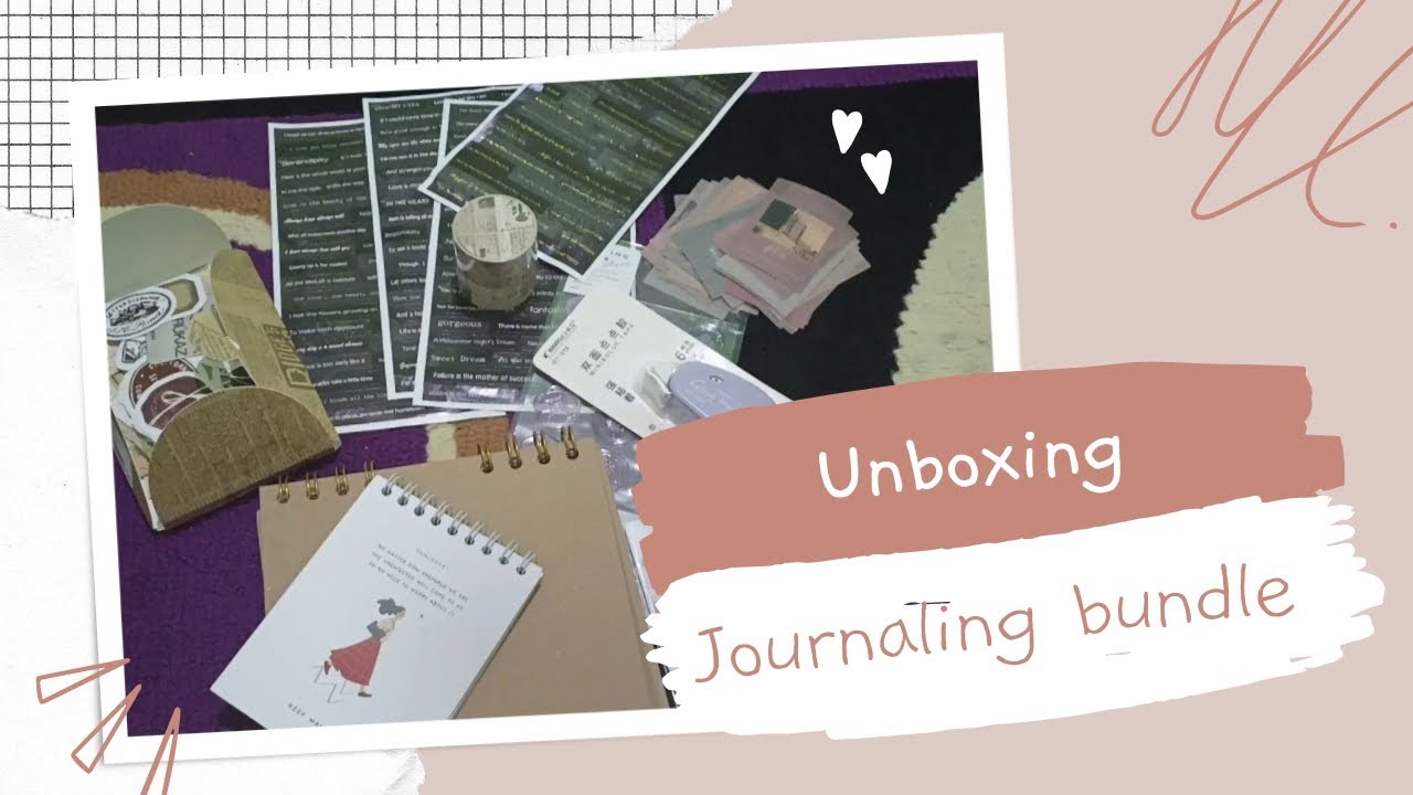 UNBOXING|JOURNALING BUNDLE - YouTube