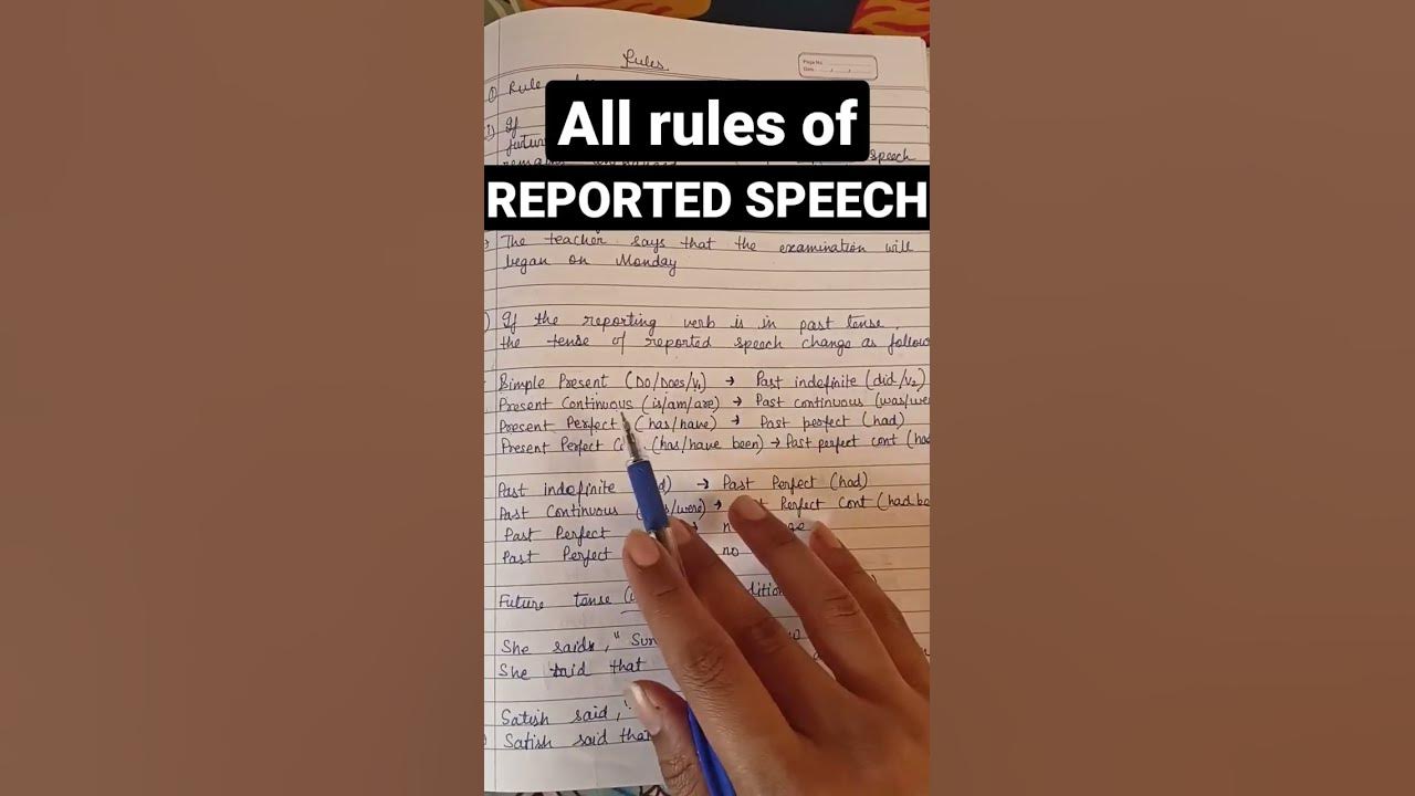 Reported Speech All Rules Class 10 eng Grammar Class 10 reported reported-speech-all-rules-class-10-eng-grammar-class-10-reported