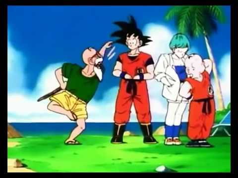 Dragonball Z English  Krillin, Roshi and Bulma Meet Gohan For The First Time At
