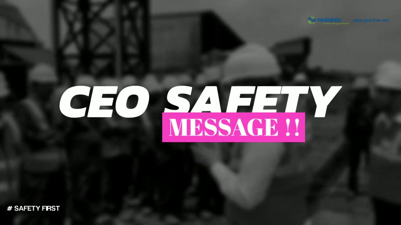 || Safety First - CEO Safety Message || - YouTube