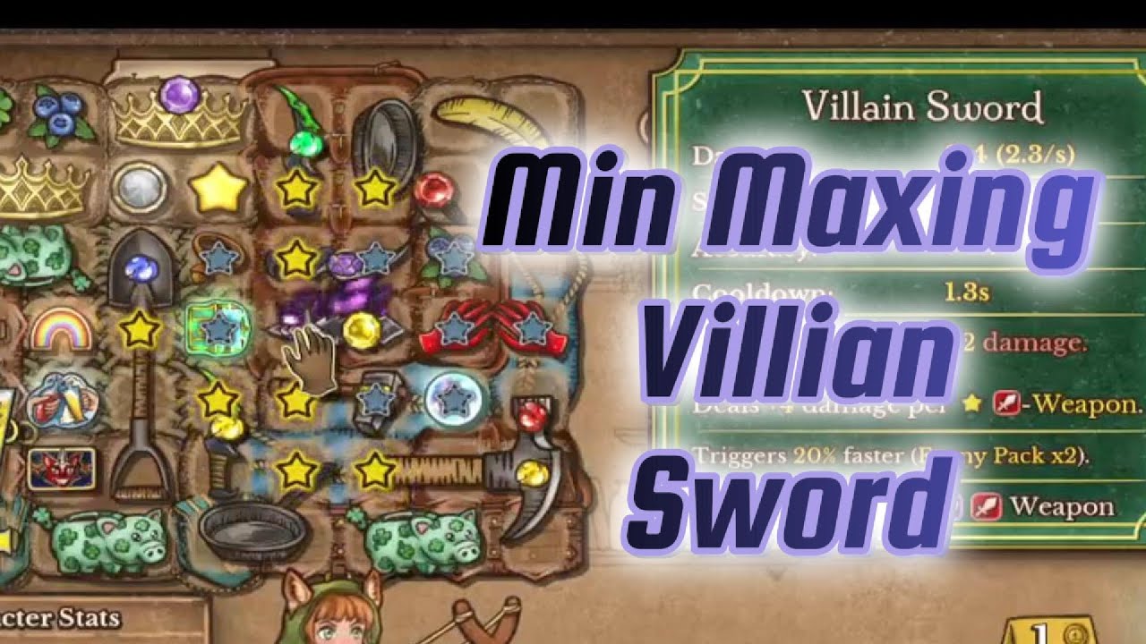 Full Villain Sword Build [Backpack Battles] - YouTube