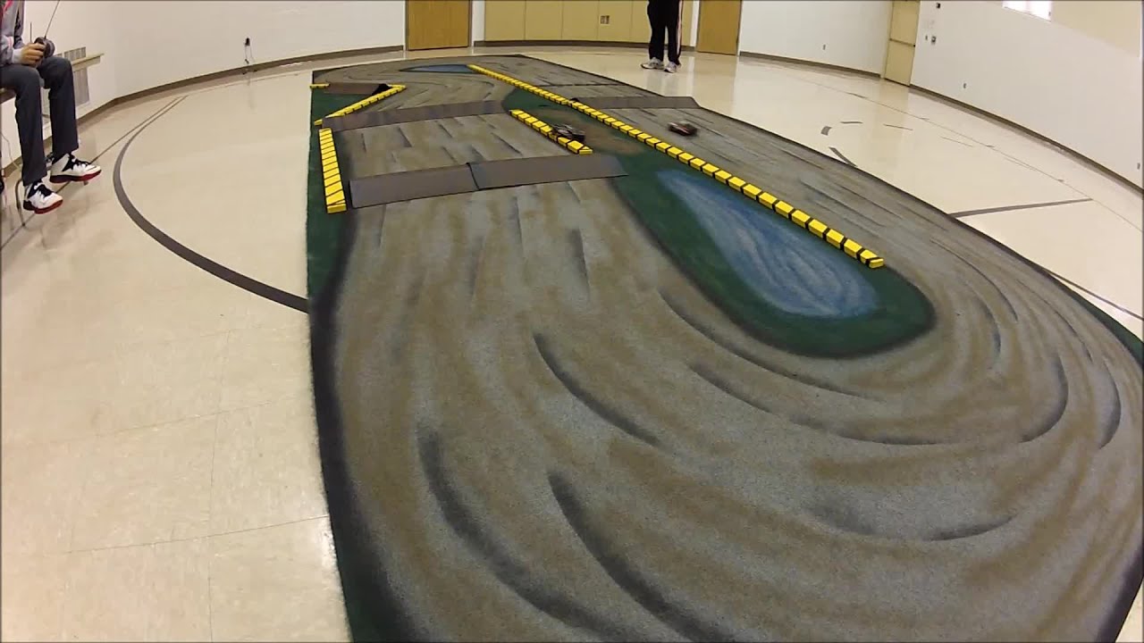 Rodneys New Race Track Running 1:24 Scales Cars on it NICE TRACK - YouTube