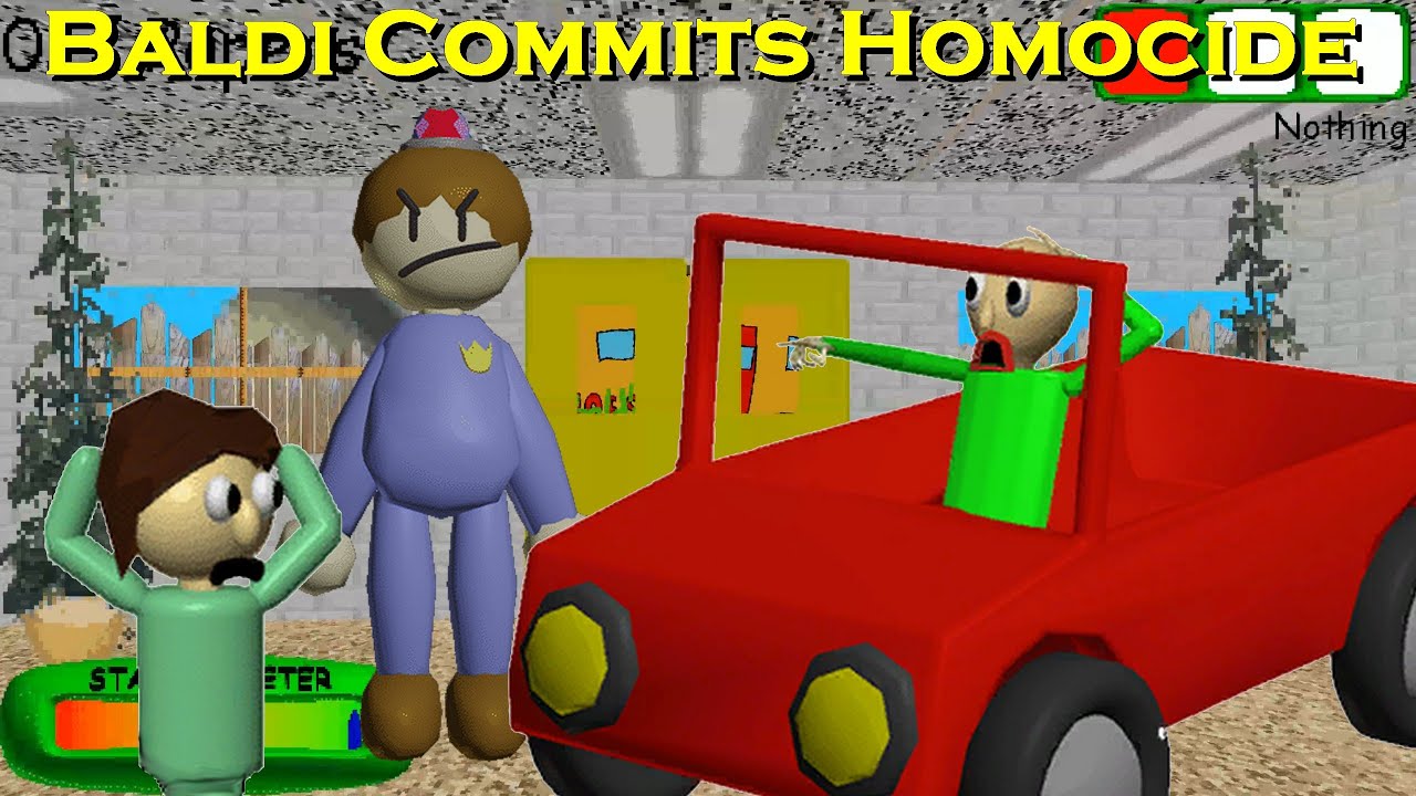 Baldi Commits Homocide - Baldi's Basics Mod - YouTube