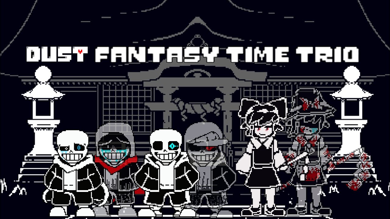 #undertale #undertaleau dust fantasy time trio phase1 oblivious ...