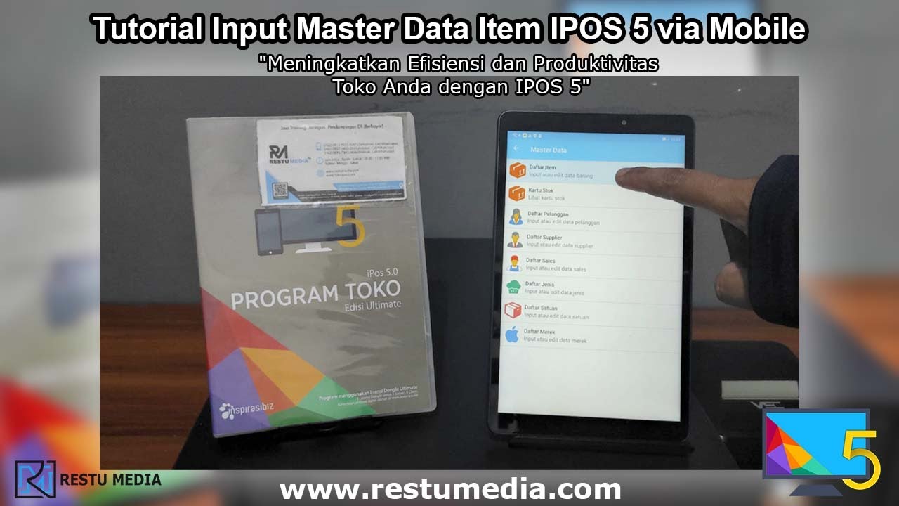 Tutorial Input Master Data Item IPOS 5 via Mobile | All Edition | RESTU MEDIA - YouTube