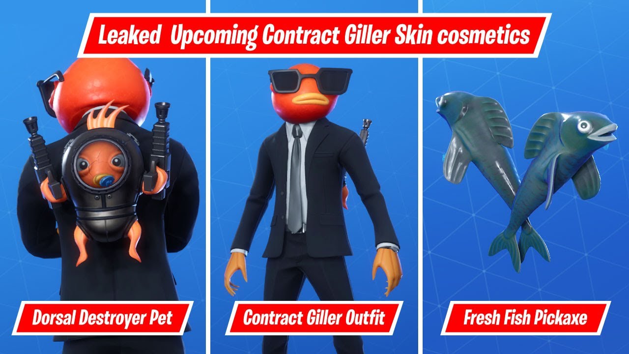 Contract Giller Skin, Dorsal Destroyer Backbling & Fresh Fish Pickaxe ...