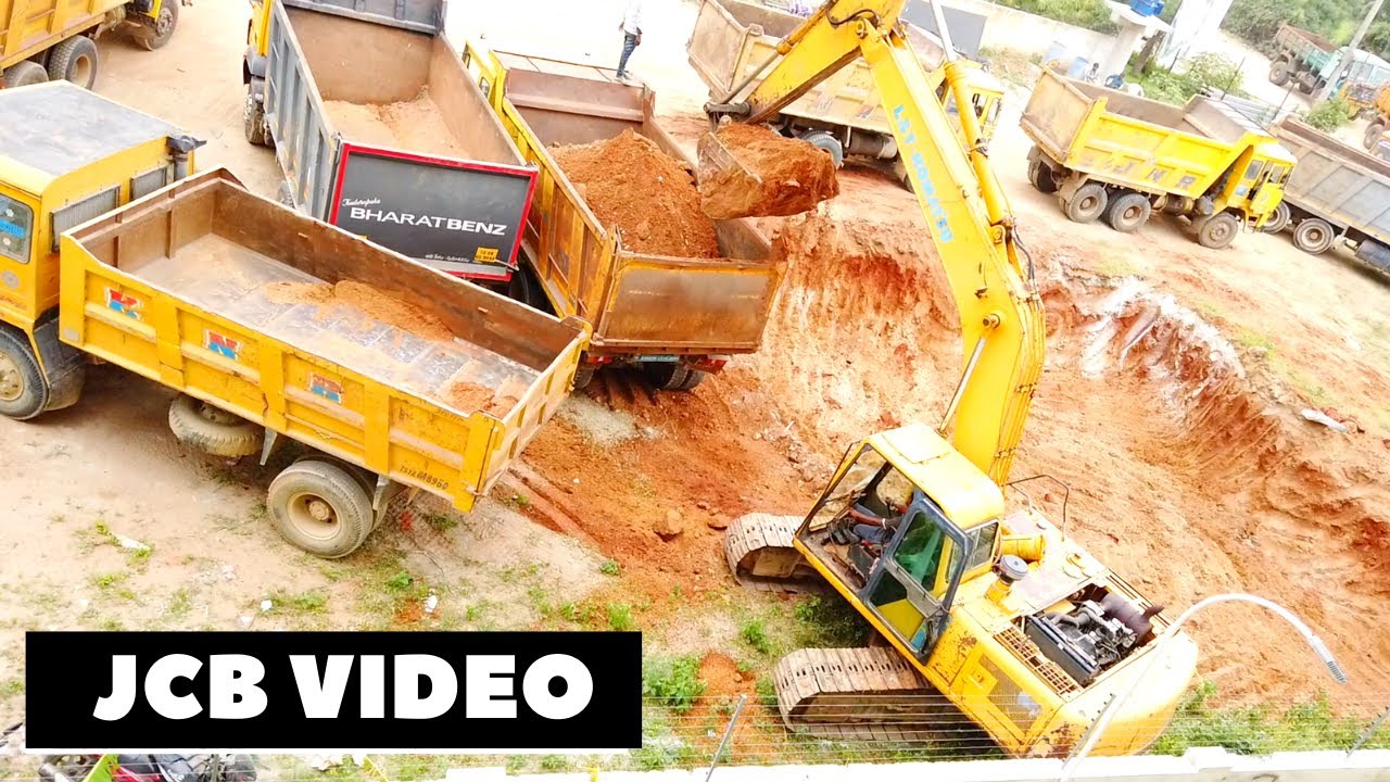 JCB Video Digging New Apartment | L&T JCB Komatsu In Action - YouTube