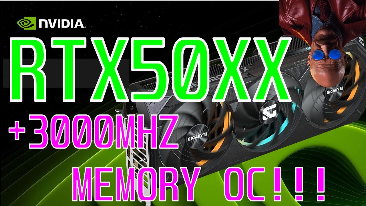 RTX 50 Series Memory +3000Mhz Overclock how to - YouTube
