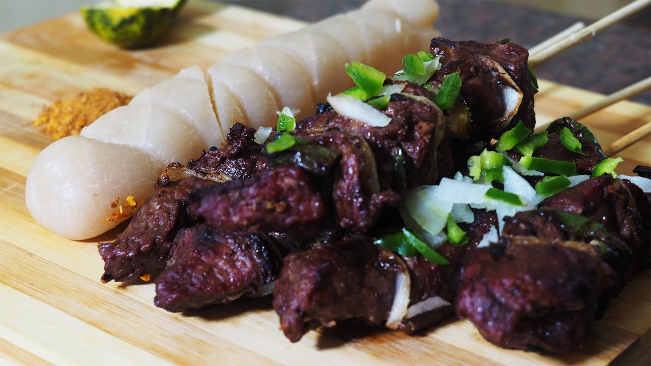 LA RECETTE DE BROCHETTES DE VIANDE ET LA CHIKWANGE KAMUNDELE OU TIGE NA ...