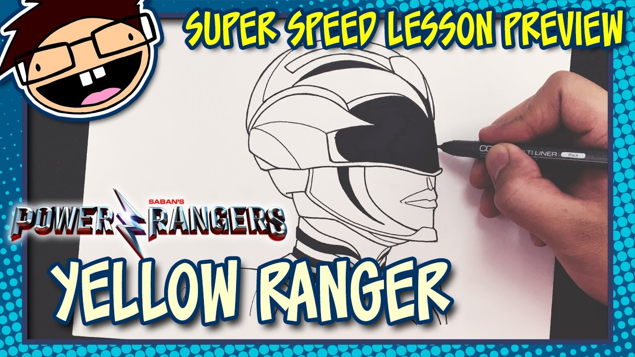 Lesson Preview: How to Draw YELLOW RANGER (Power Rangers [2017] Movie ...